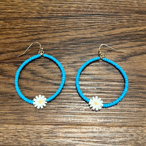 Jewelry | Daisy Hoop Earrings | Poshmark